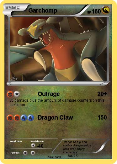 Pokémon Garchomp 781 781 - Outrage - My Pokemon Card