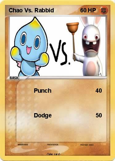 Pokémon Chao Vs Rabbid - Punch - My Pokemon Card
