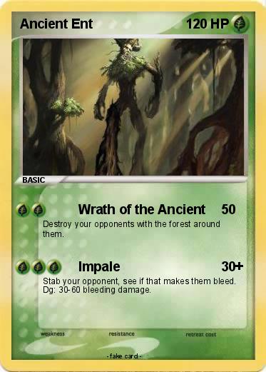 Pokémon Ancient Ent - Wrath of the Ancient - My Pokemon Card