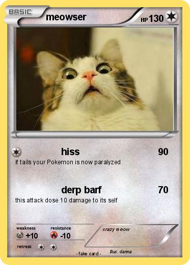 Pokémon meowser 13 13 - hiss - My Pokemon Card