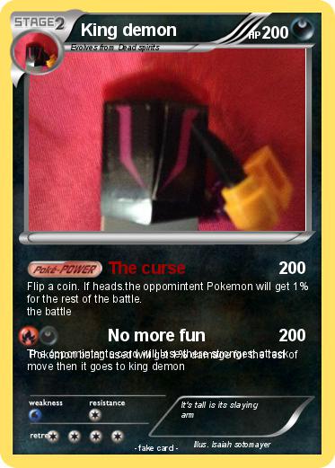 Pokémon King demon 3 3 - The curse - My Pokemon Card