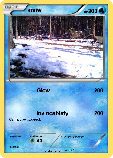 Pokémon snow 599 599 - Glow - My Pokemon Card