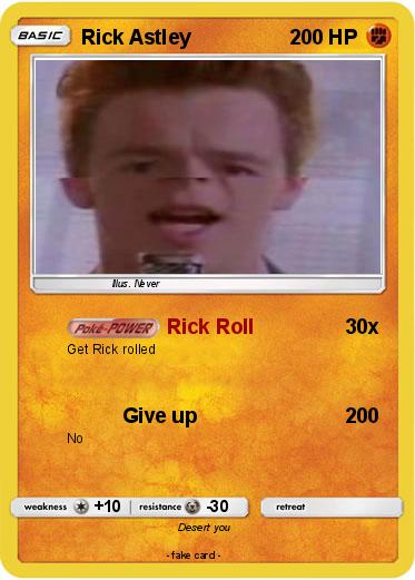 Pokémon Rick Astley 298 298 - Rick Roll - My Pokemon Card