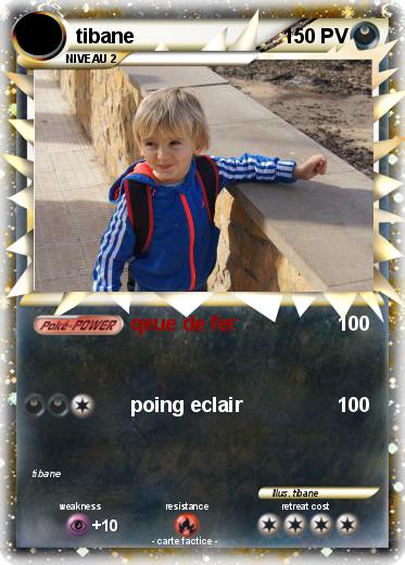 Pokémon tibane 1 1 - qeue de fer - Ma carte Pokémon