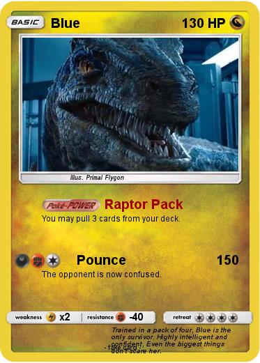 Pokémon Blue 3625 3625 - Raptor Pack - My Pokemon Card