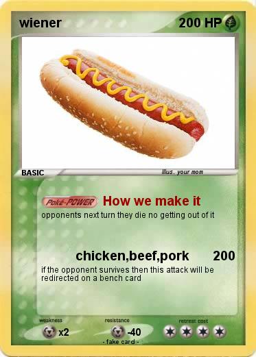 Pokémon wiener 20 20 - How we make it - My Pokemon Card