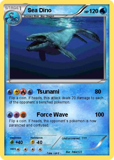 Pokémon Sea Dino - Tsunami - My Pokemon Card