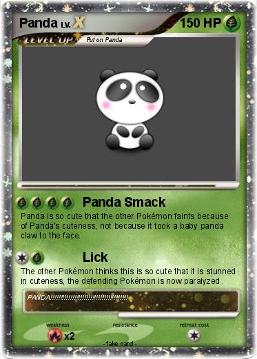 Pokémon Panda 485 485 - Panda Smack - My Pokemon Card