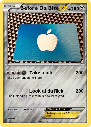 Pokémon Before Da Bite - Take a bite - My Pokemon Card