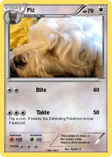 Pokémon Fiz - Bite - My Pokemon Card