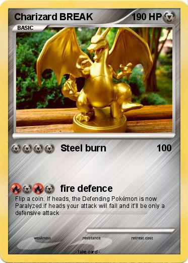 Pokémon Charizard BREAK 5 5 - Steel burn - My Pokemon Card