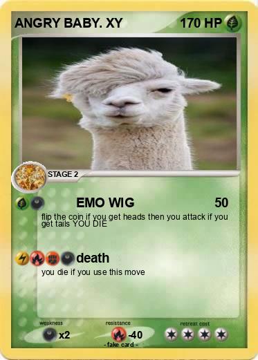 Pokémon ANGRY BABY XY 1 1 - EMO WIG - My Pokemon Card