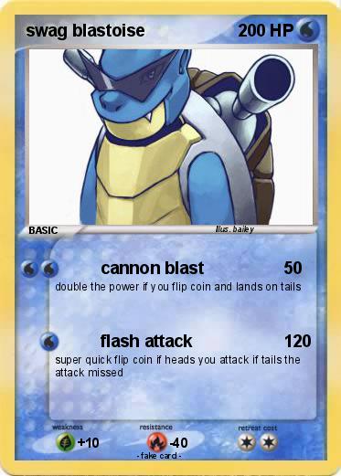Pokémon swag blastoise - cannon blast - My Pokemon Card