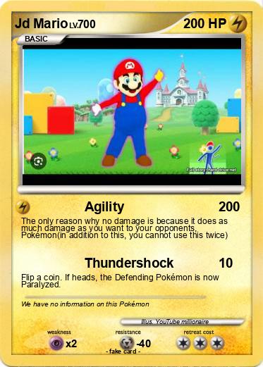 Pokémon Jd Mario - Agility - My Pokemon Card