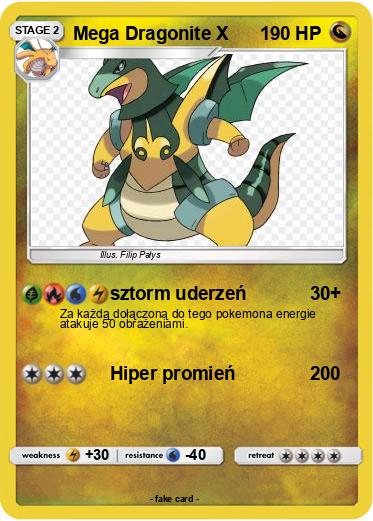 Pokémon Mega Dragonite X - sztorm uderzeń - My Pokemon Card