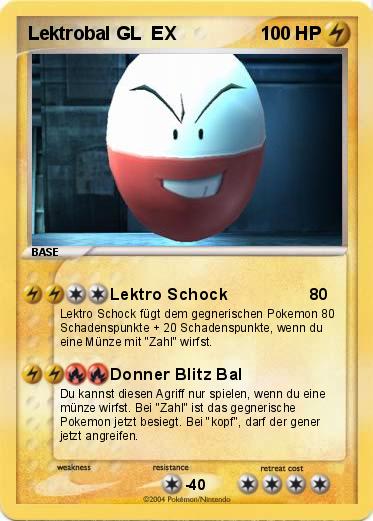 Pokémon Lektrobal GL EX - Lektro Schock - My Pokemon Card