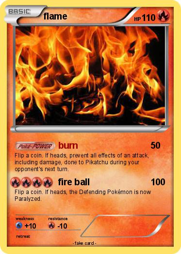 Pokémon flame 1410 1410 - burn - My Pokemon Card
