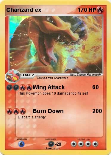 Pokémon Charizard ex 897 897 - Wing Attack - My Pokemon Card