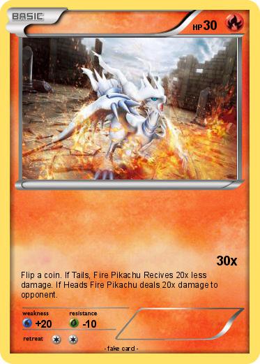 Pokémon Fire Pikachu 122 122 - My Pokemon Card