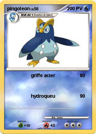 Pokémon pingoleon 484 484 - griffe acier - Ma carte Pokémon