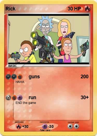 Pokémon Rick 1232 1232 - guns - My Pokemon Card