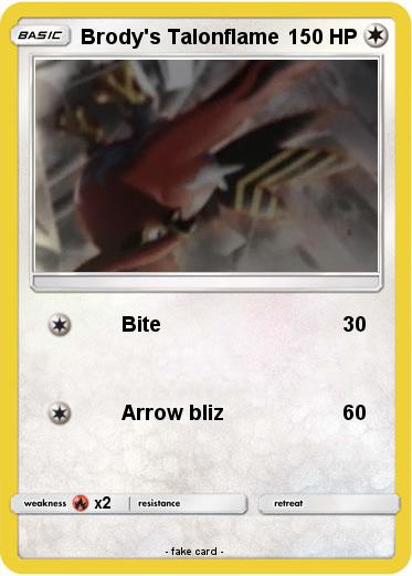Pokémon Brody s Talonflame - Bite - My Pokemon Card