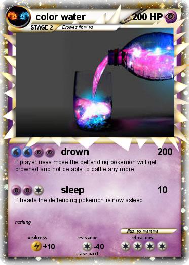 Pokémon color water - drown - My Pokemon Card