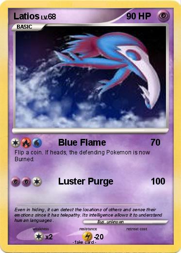 Pokémon Latios 1143 1143 - Blue Flame - My Pokemon Card
