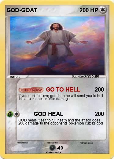 Pokémon GOD GOAT - GO TO HELL - My Pokemon Card