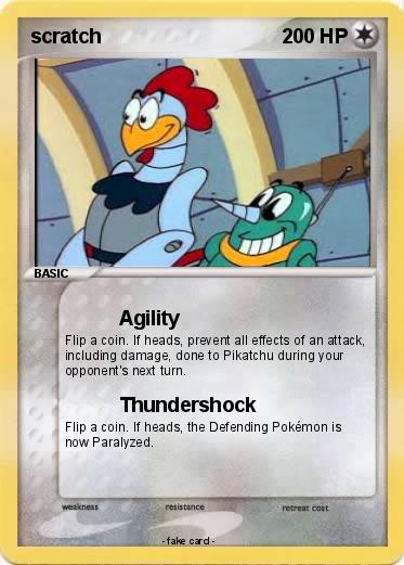 Pokémon scratch 77 77 - Agility - My Pokemon Card