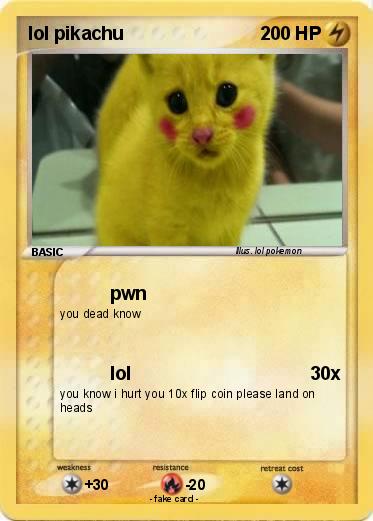 Pokémon lol pikachu - pwn - My Pokemon Card