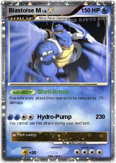 Pokémon Blastoise M - Shell Armor - My Pokemon Card