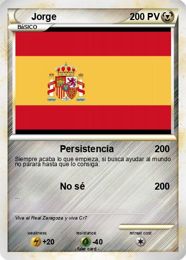 Pokémon Jorge 217 217 - Persistencia - Mi carta pokémon