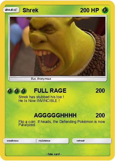 Pokémon Shrek 2716 2716 - FULL RAGE - My Pokemon Card