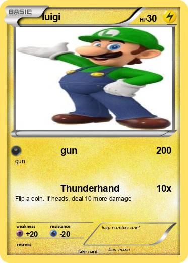 Pokémon luigi 3412 3412 - gun - My Pokemon Card