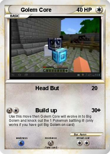 Pokémon Golem Core - Head But - My Pokemon Card