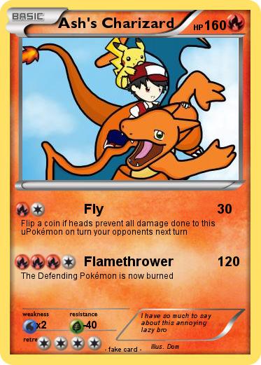 Pokémon Ash s Charizard 97 97 - Fly - My Pokemon Card