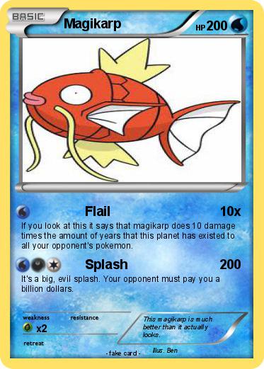 Pokémon Magikarp 1192 1192 - Flail - My Pokemon Card