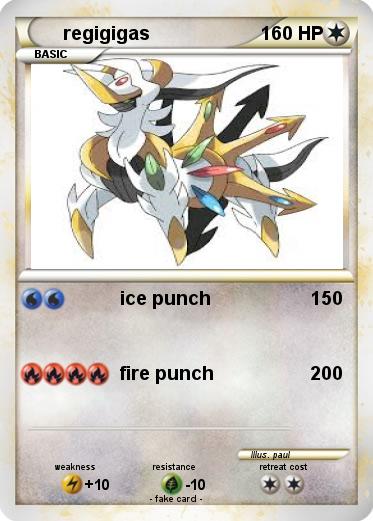Pokémon regigigas 2087 2087 - ice punch - My Pokemon Card
