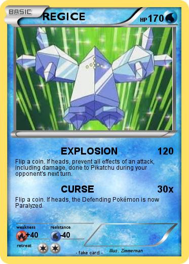 Pokémon REGICE 539 539 - EXPLOSION - My Pokemon Card