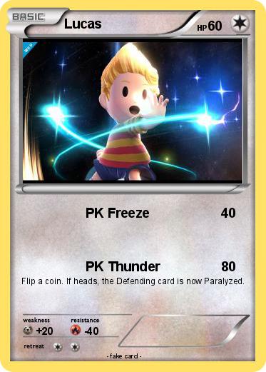 Pokémon Lucas 1160 1160 - PK Freeze - My Pokemon Card