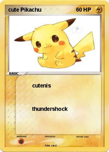 Pokémon cute Pikachu 114 114 - cutenis - My Pokemon Card