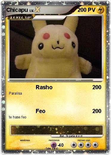 Pokémon Chicapu - Rasho - Mi carta pokémon