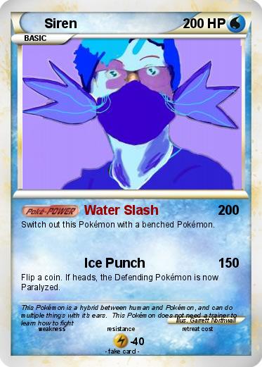 Pokémon Siren 136 136 - Water Slash - My Pokemon Card