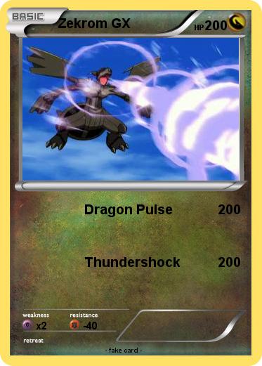 Pokémon Zekrom GX 2 2 - Dragon Pulse - My Pokemon Card