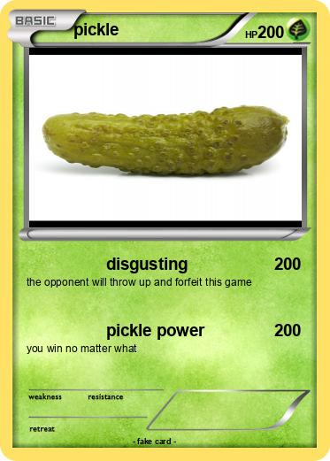 Pokémon pickle 376 376 - disgusting - My Pokemon Card