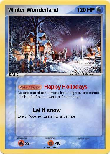 Pokémon Winter Wonderland 4 4 - Happy Holladays - My Pokemon Card