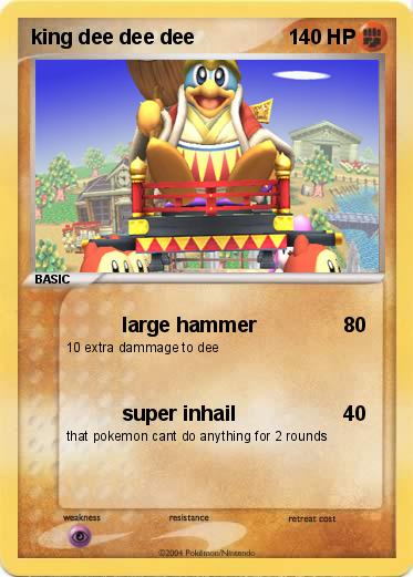 Pokémon king dee dee dee - large hammer - My Pokemon Card