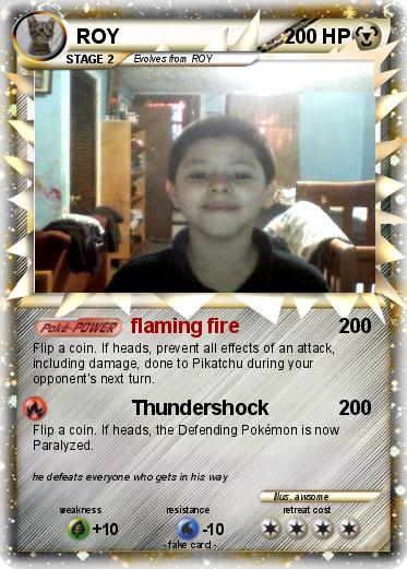 Pokémon ROY 246 246 - flaming fire - My Pokemon Card