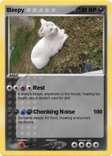 Pokémon Sleepy 394 394 - Rest - My Pokemon Card